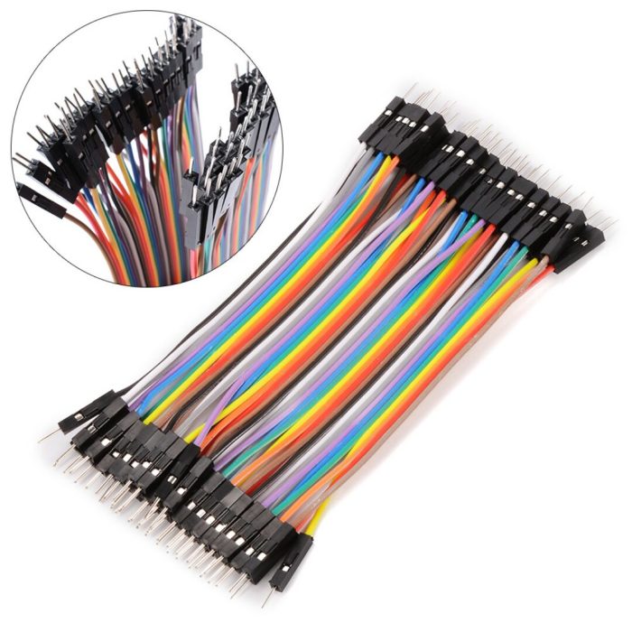 Jumper Wires M-M, M-F, F-F, 20cm, 60 Pieces - Vayuyaan