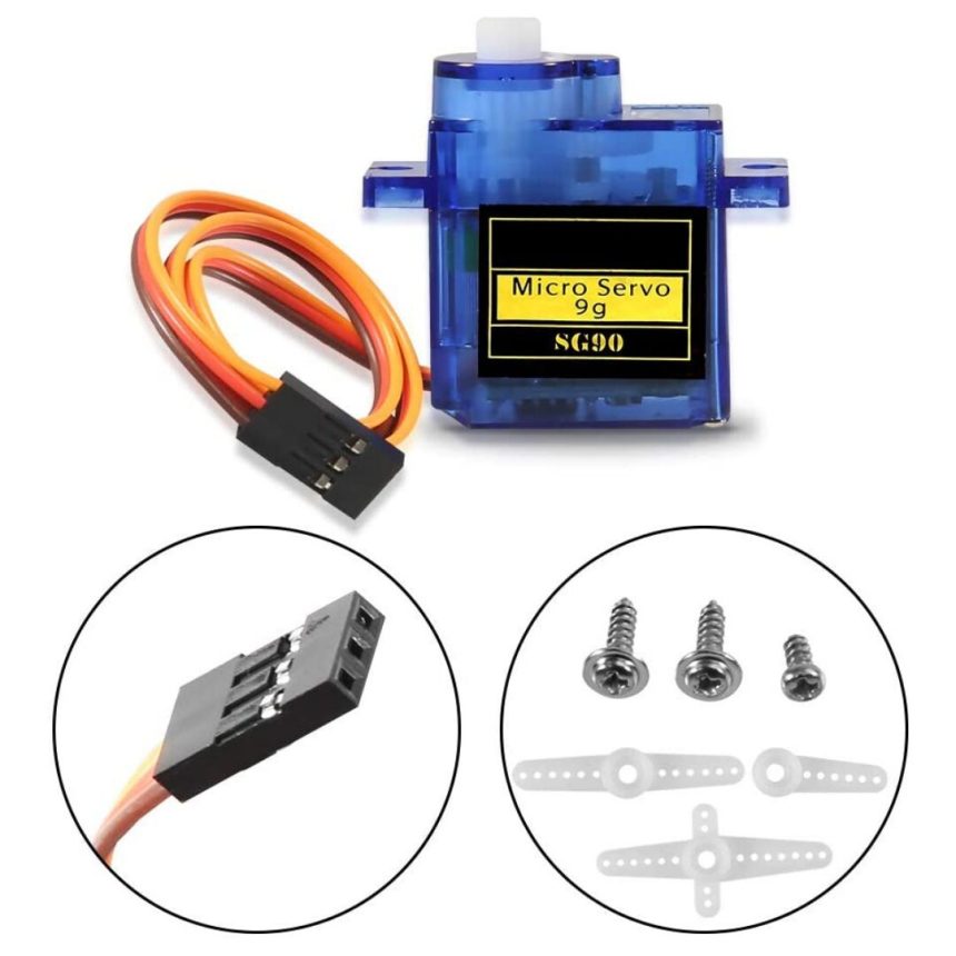 Arduino UNO R3 & Ultrasonic Sensor With SG90 Motor and Jumper Wires ...