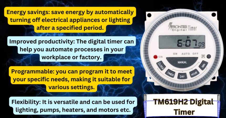 Frontier TM619H2 Digital Timer Programmable Time Switch - Vayuyaan