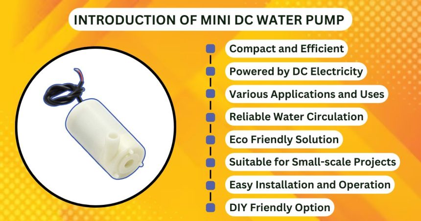Mini DC Water Pump Project - DIY Solar Powered - Vayuyaan