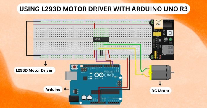 Arduino Uno R3 With L293D Motor Driver - Vayuyaan