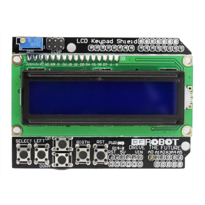 16x2 LCD Display with I2C Module IIC Serial Interface Adapter - Vayuyaan
