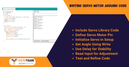 Servo Motor Control with Arduino Uno R3 and L293D Motor Driver - Vayuyaan