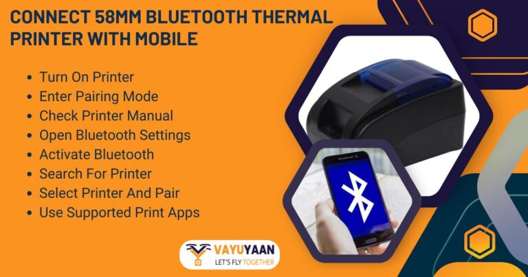 How to Connect 58mm Bluetooth Thermal Printer with Mobile - Vayuyaan